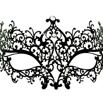 Metal Filigree Swirl Masquerade Mask